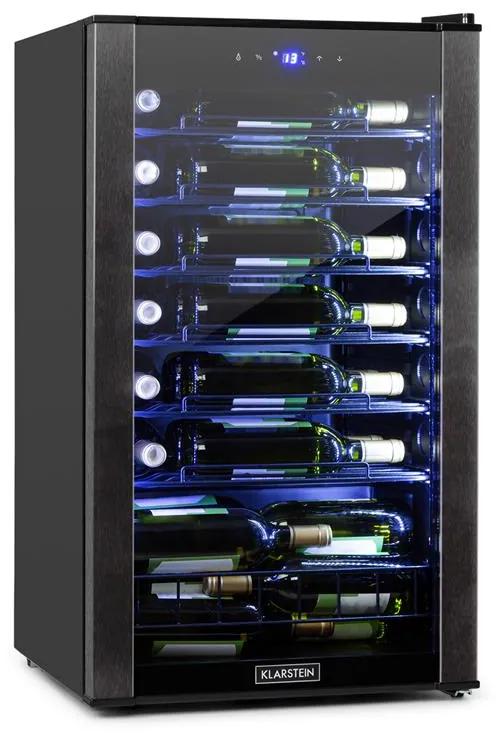 Vinomatica, chladnička na víno, 95l, dotykové ovládání, 85W, 4-18°C, černá