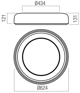 Redo group Redo Dip, béžové stropní/závěsné svítidlo, LED 40W, 2700-6500K, průměr 62,4cm