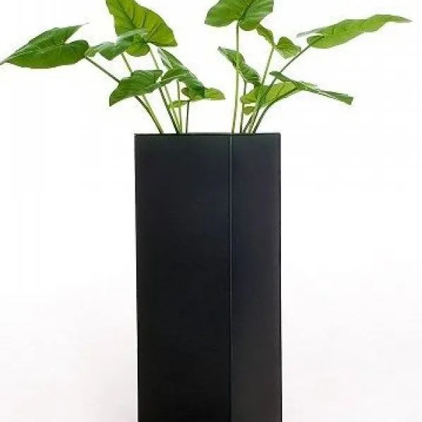 Květináč BLOCK 100, pozink, výška 100 cm, antracit, vč. zavlaž. systému