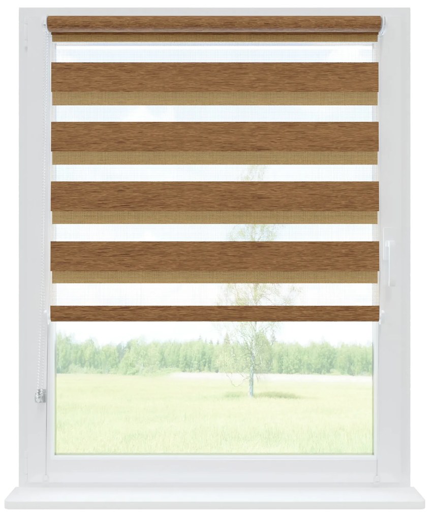 Roleta Den a Noc neinvazivní Premium Čokoláda 32x150 cm