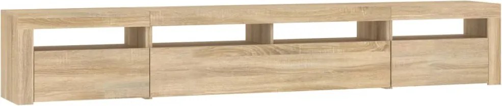 TV skříňka s LED osvětlením dub sonoma 240x35x40 cm 3152724