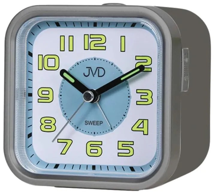 JVD Tichý netikající ručkový budík s LED osvětlením JVD SRP9504.1