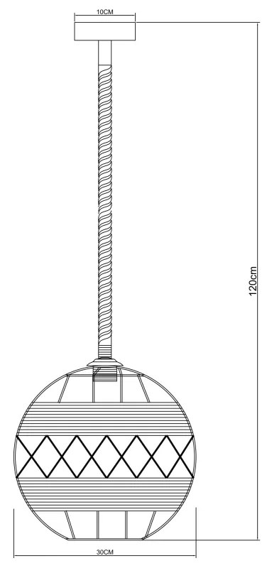 GLOBO ULLEU 69029H1 Závěsné svítidlo