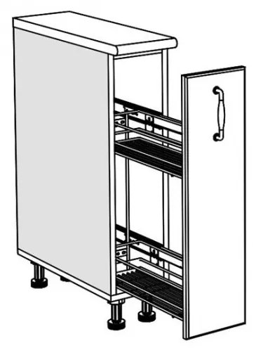 Spodní skříňka IN MDF D 20 - cashmere lesk