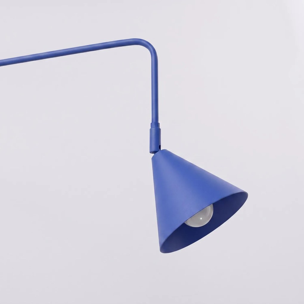 Sollux Lighting Nástěnné svítidlo NOX 1 ultramarín s vypínačem