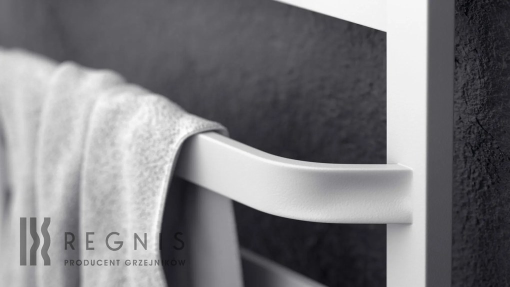 Regnis LOX DUO, topné těleso 300x1190mm, 582W, černá matná, LOXDUO1190/300/D270/BLACK