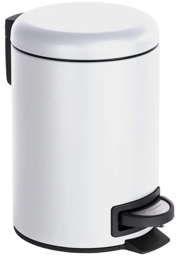 Bílý odpadkový koš Wenko Leman, 3 l