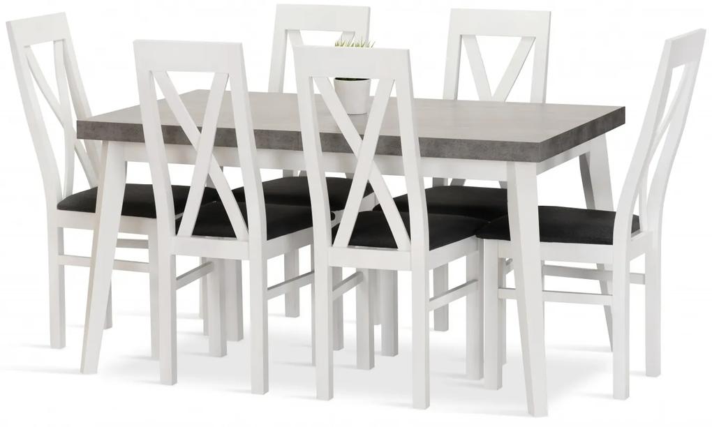 Jídelní sestava RUT stůl + 6 židlí