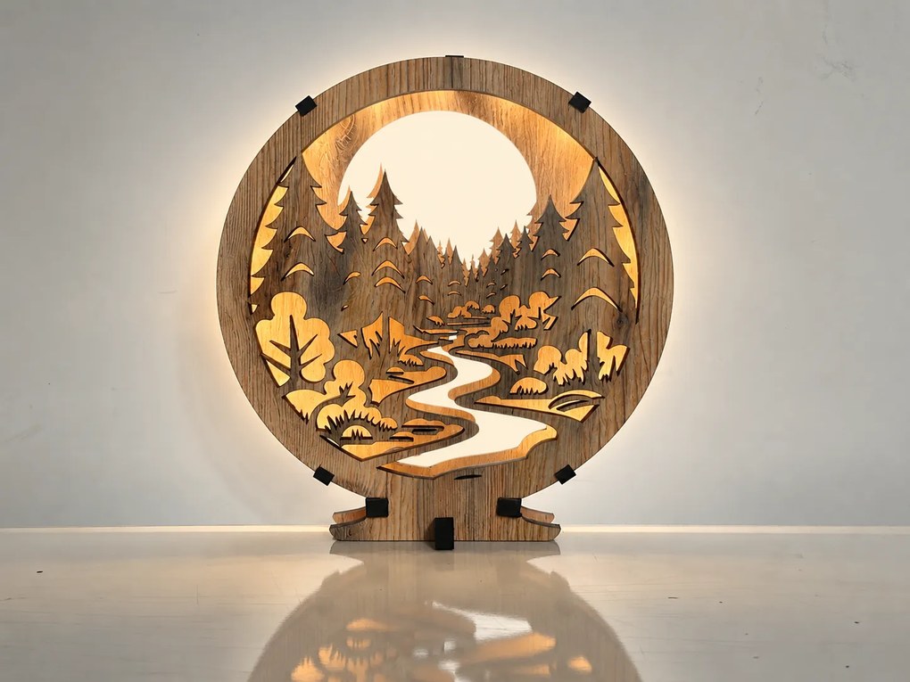 Li-Go "V lese" lampa 20x22 cm provedení povrchu: ořech