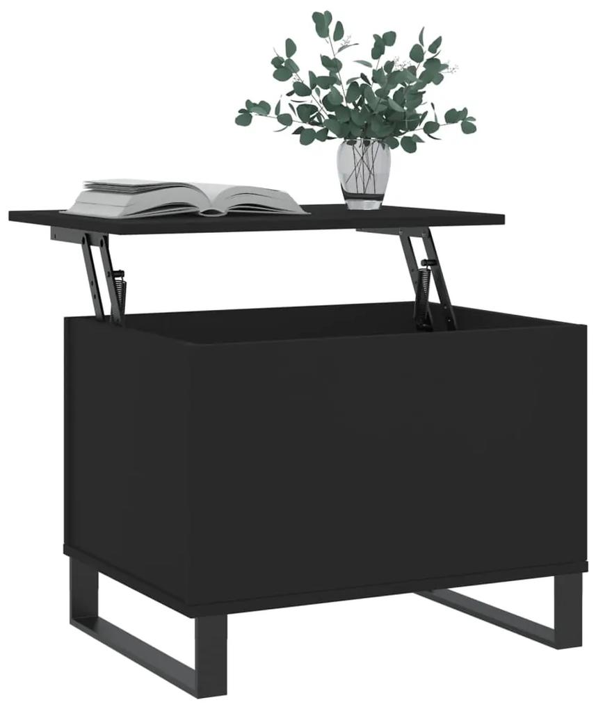 Konferenční stolek černý 60x44,5x45 cm kompozitní dřevo - Default Title