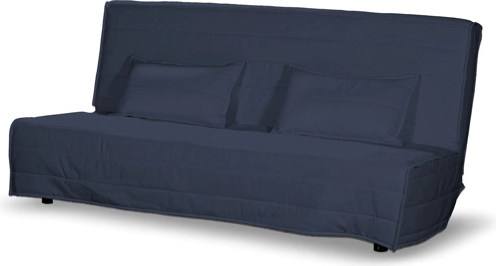 Potah na pohovku IKEA  Beddinge , dlouhý barva tmavě modrá látka sametová
