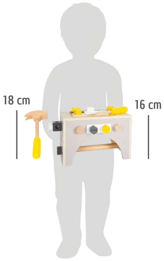 small foot Bedýnka s nářadím 2v1 Miniwob