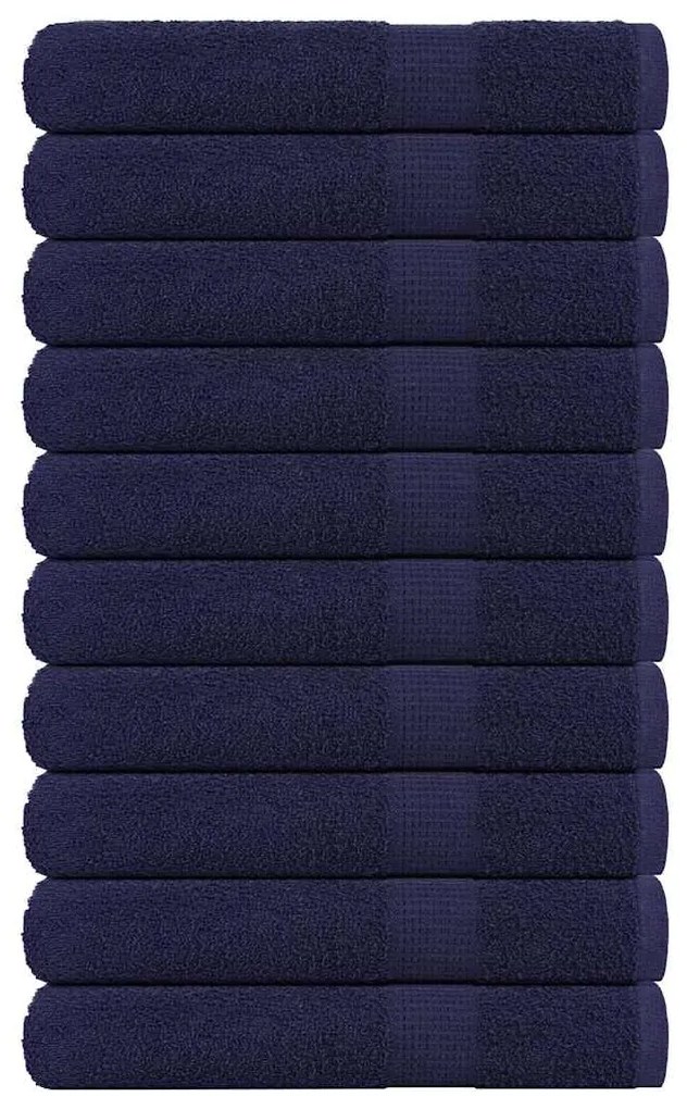 Saunové osušky FROGN 10 ks tmavě modré 80x200 cm 360 g/m² 136793