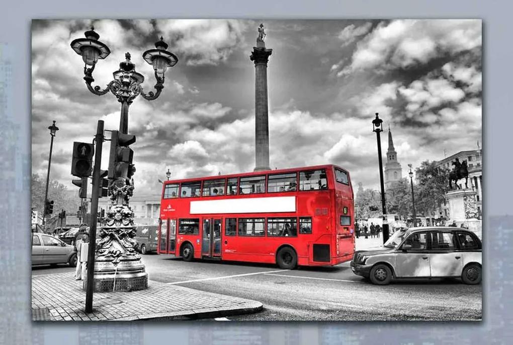 Skleněný obraz na zeď London - Red  Bus 48836697LB
