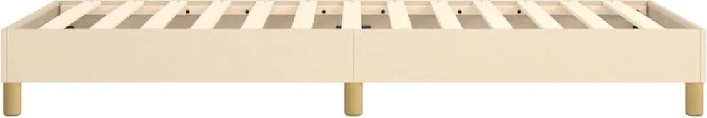 Rám postele s boxspringem krémově 80x200 cm textil 3120571