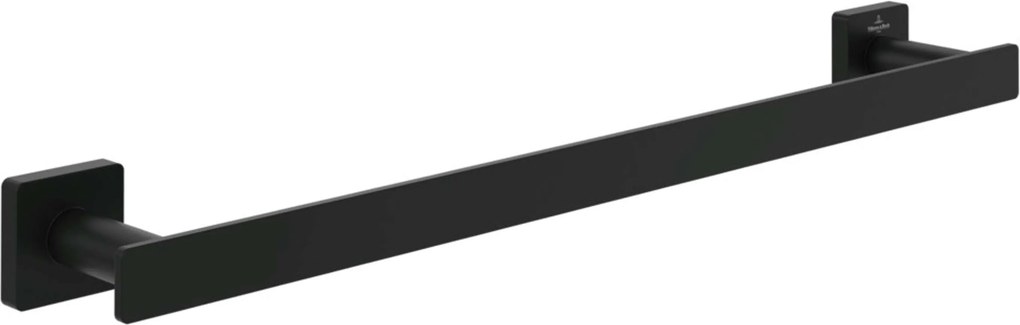 Villeroy & Boch Elements Striking - Držák ručníků, délka 50 cm, matná černá TVA152001000K5