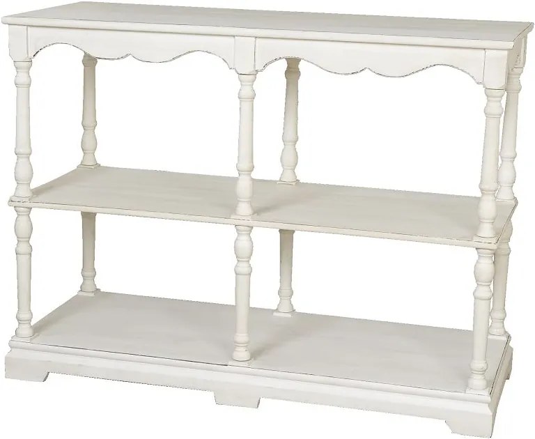 Odkládací stolek bílý - 120 x 50 x 92 cm