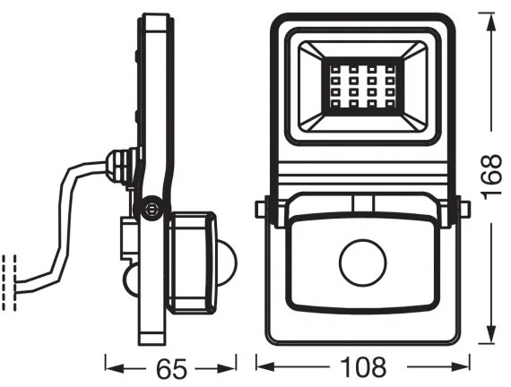 Osram - LED Reflektor se senzorem ENDURA LED/10W/230V 3000K IP44