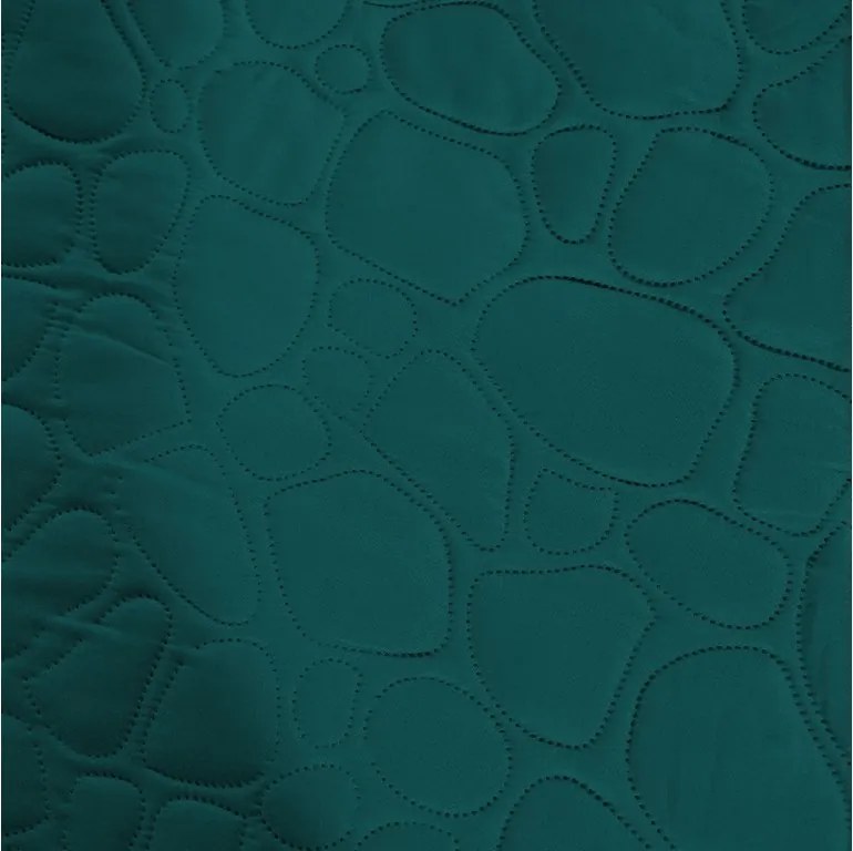 Tyrkysový přehoz na postel STONE Rozměr: 200 x 220 cm