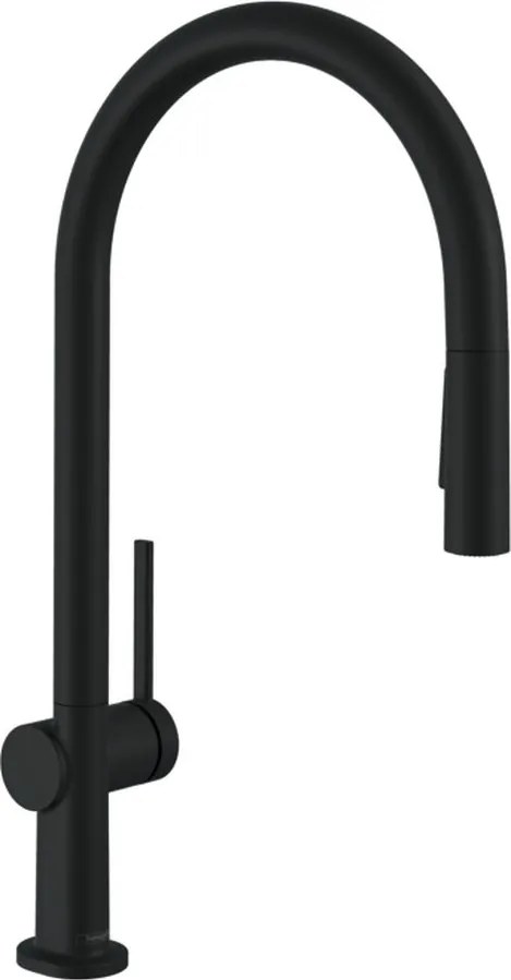 Hansgrohe M54, dřezová baterie Talis s výsuvnou sprškou, EcoSmart, černá matná, 72842670