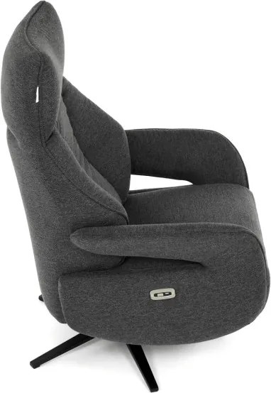 Polohovací křeslo šedé, elektrické TV-B3973 GREY2