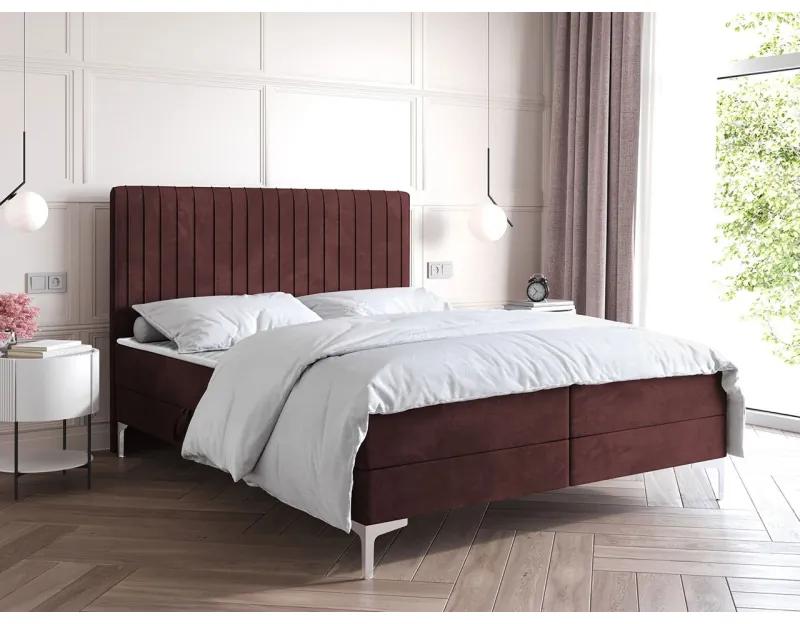 Kontinentální postel Panokin, Rozměr postele: 140 x 200 cm, Barva potahu:: Manila 37