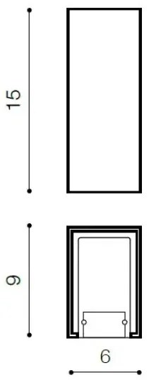 Designové nástěnné svítidlo Raul hliníkové