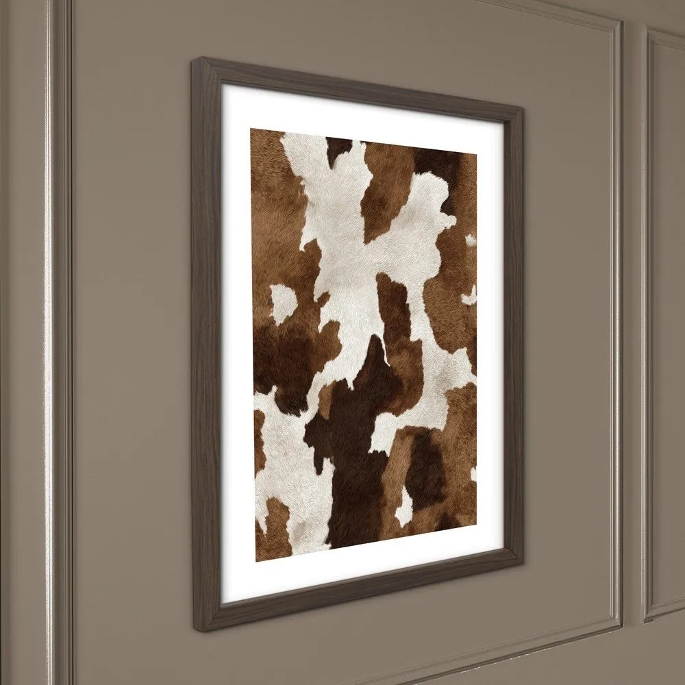 Tištěný obraz s rámem 30x40 cm Cowhide – Styler