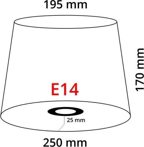 BRILAGI - Stolní lampa CERIA 1xE14/40W/230V pr. 25 cm měděná/bílá