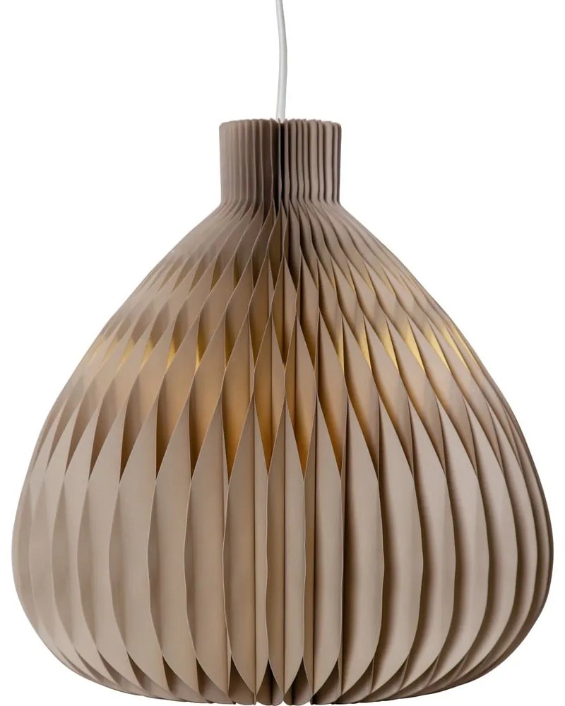 Světle hnědé papírové stínidlo ø 38 cm Honeycomb – Star Trading