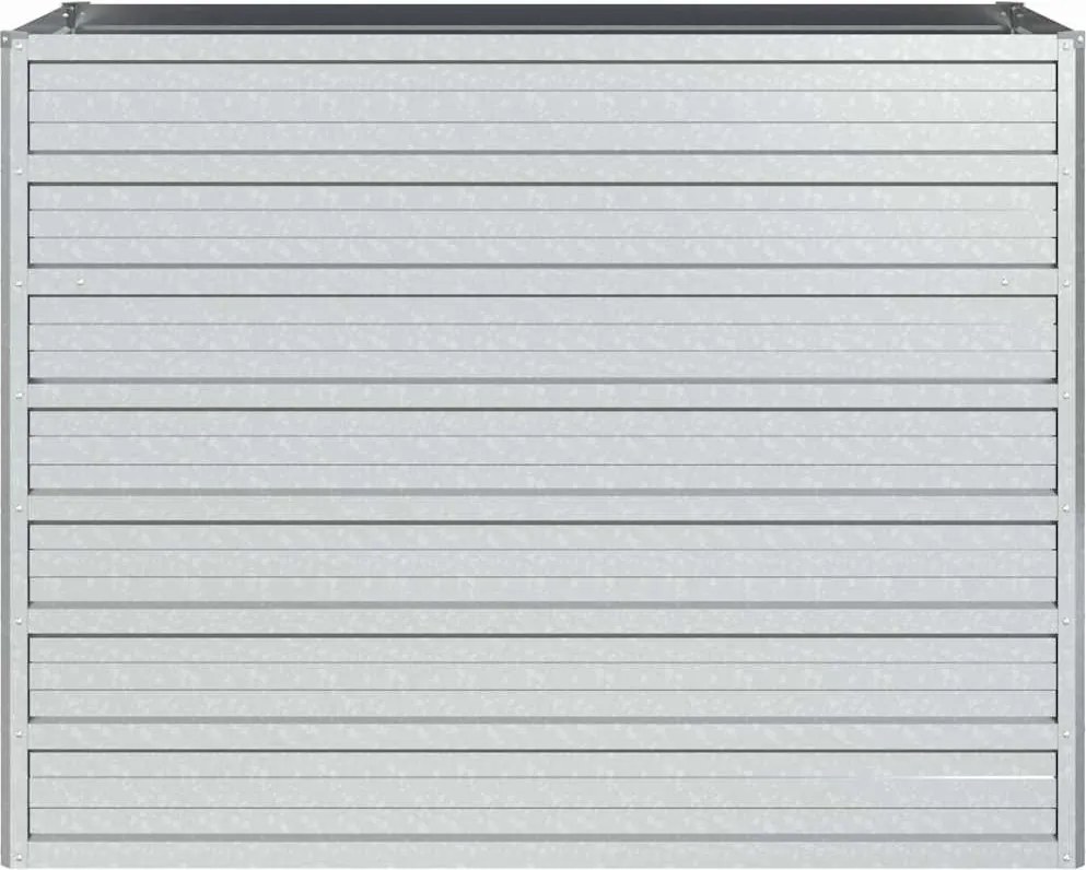 Zahradní vyvýšený záhon 100x40x77 cm pozinkovaná ocel stříbrný 316896
