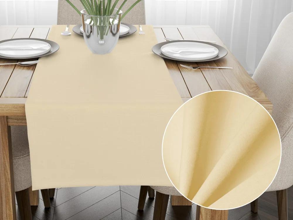 Biante Bavlněný běhoun na stůl Torino TON-004 Pastelově žlutý 20x160 cm