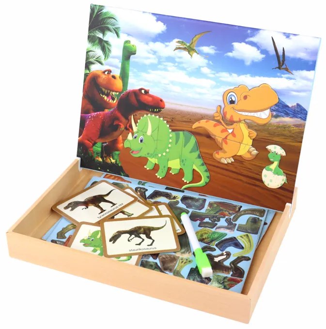 RKToys Sada magnetických puzzlí s dinosaury