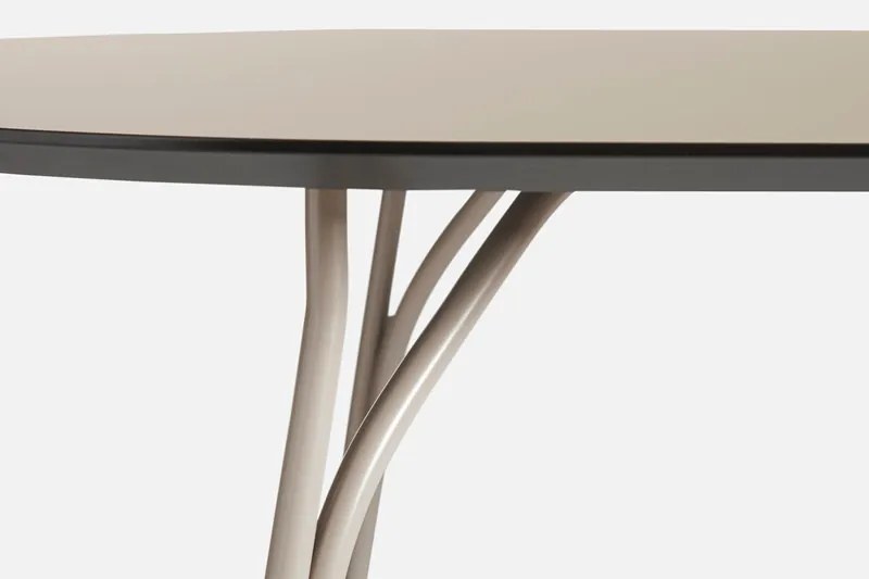 Jídelní stůl "Tree", 90 cm, 3 varianty - Woud Varianta: krémově hnědá, černé hohy
