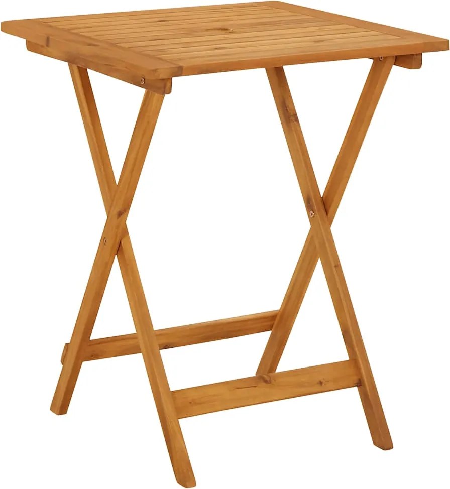 3dílný bistro set krémově bílý textil a masivní dřevo 3281760