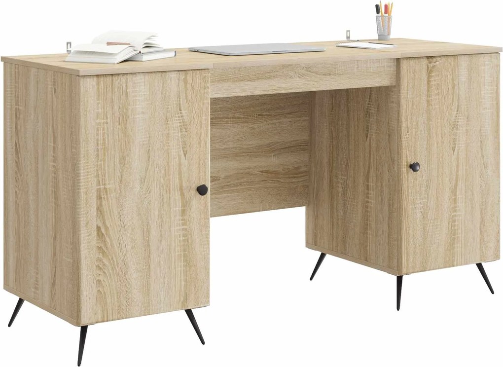 Stůl Dub sonoma 142,5 x 50 x 75 cm Kompozitní dřevo 3414632
