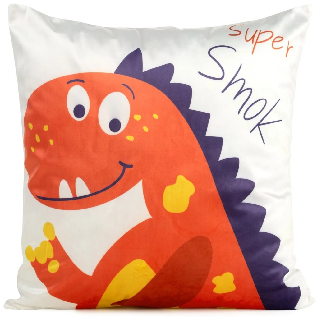 DĚTSKÝ DEKORAČNÍ POVLAK NA POLŠTÁŘ KIDS 8A 45X45 CM VZOROVANÁ