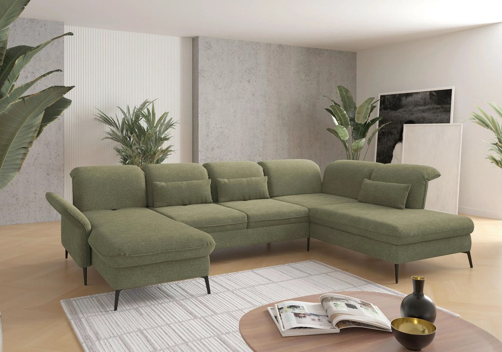 XXXLutz SEDACÍ SOUPRAVA, textil, světle zelená Sit & More - Sedací soupravy - 00014401181W