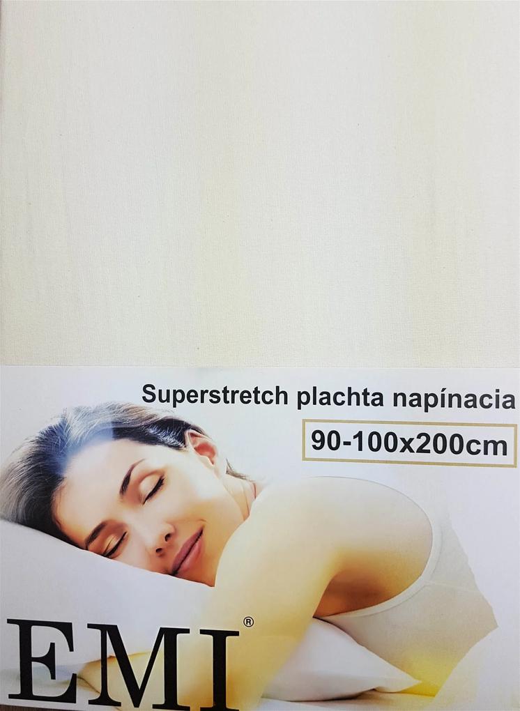 Prostěradlo přírodní Superstretch EMI: Prostěradlo 90(100)x200