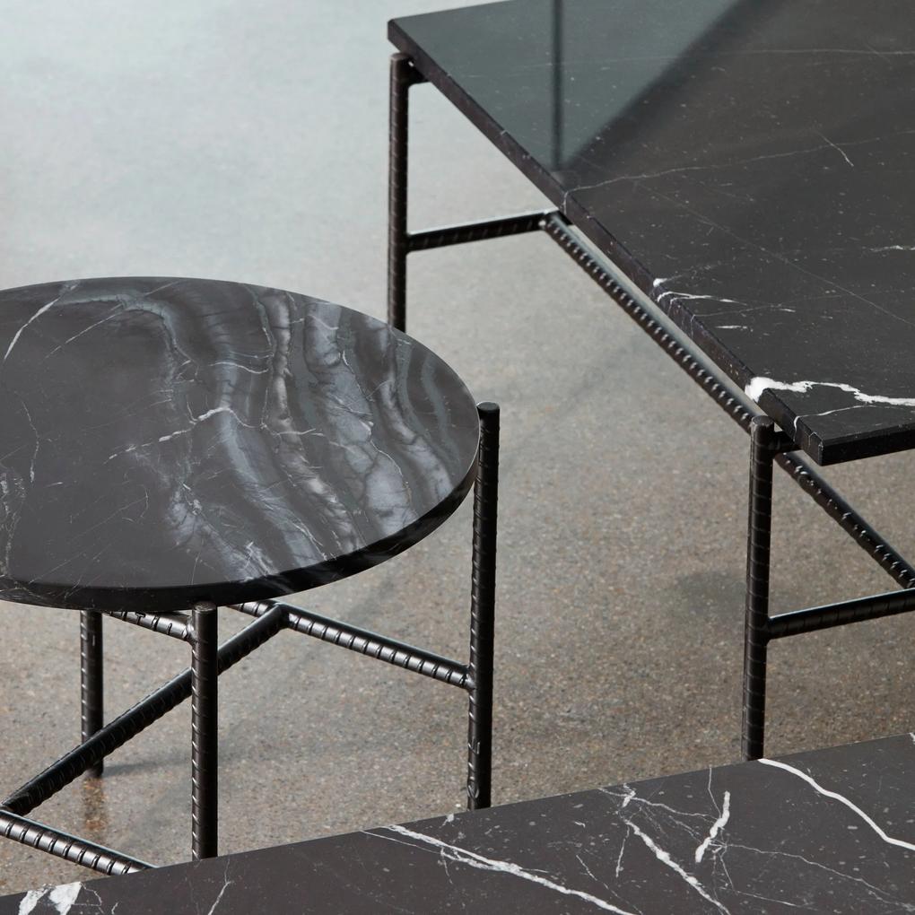 HAY Rebar Side Table, Ø45x40, Beige Marble