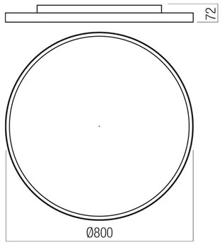 Redo group Redo Dama, černé stropní/závěsné svítidlo, LED 60W, 3000/4000/5000K, průměr 80cm