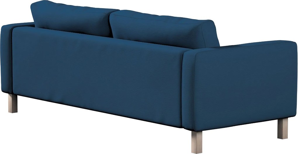 Potah na pohovku IKEA  Karlstad 3-místná, nerozkládací, krátký barva tmavě modrá