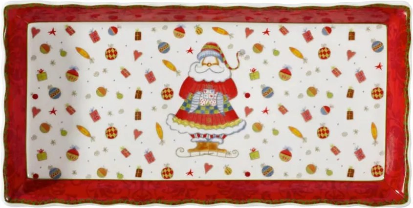 XXXLutz SERVÍROVACÍ PODNOS, keramika, 17/33 cm X-Mas - Sváteční nádobí - 0071360248
