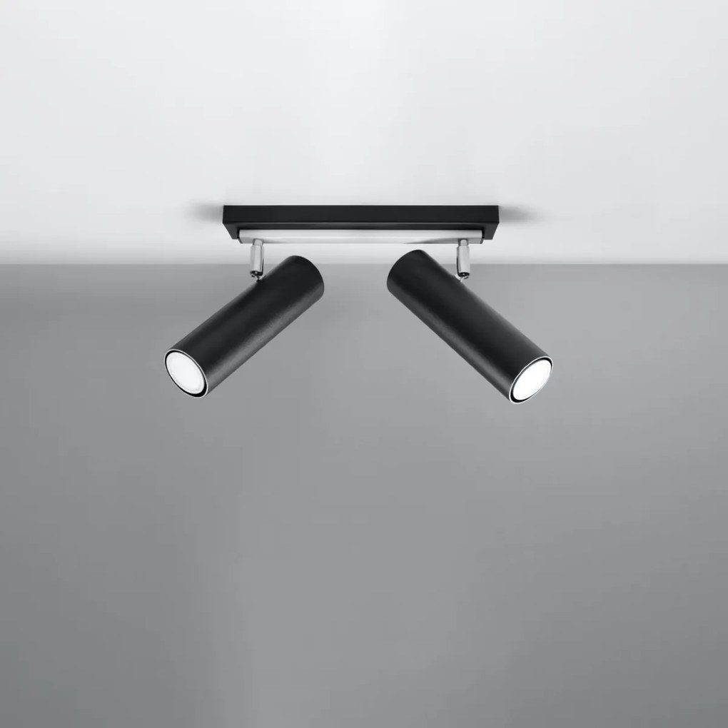 Sollux Lighting Stropní svítidlo DIREZIONE 2 Černá