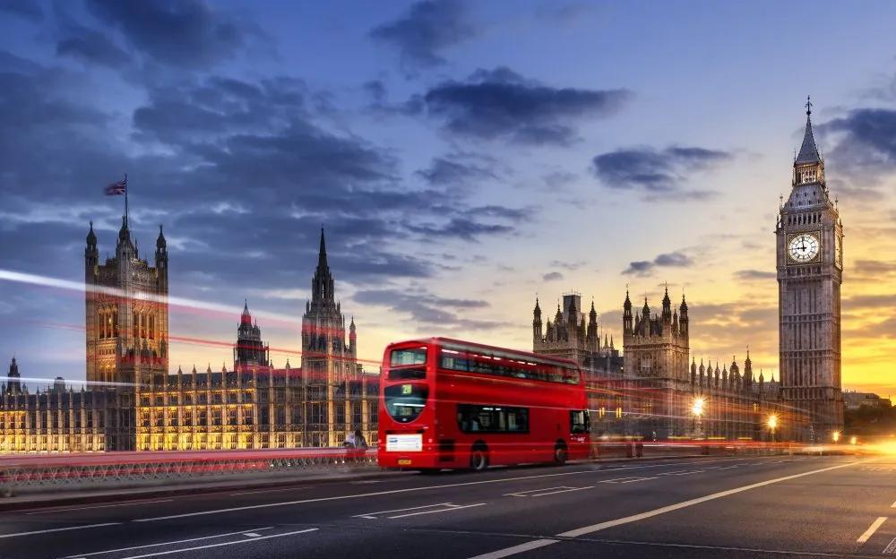 Vícedílný obraz Panorama Westminster A Big Ben, Londýn Nedostatek Nedostatek Přírodní plátno 240x150
