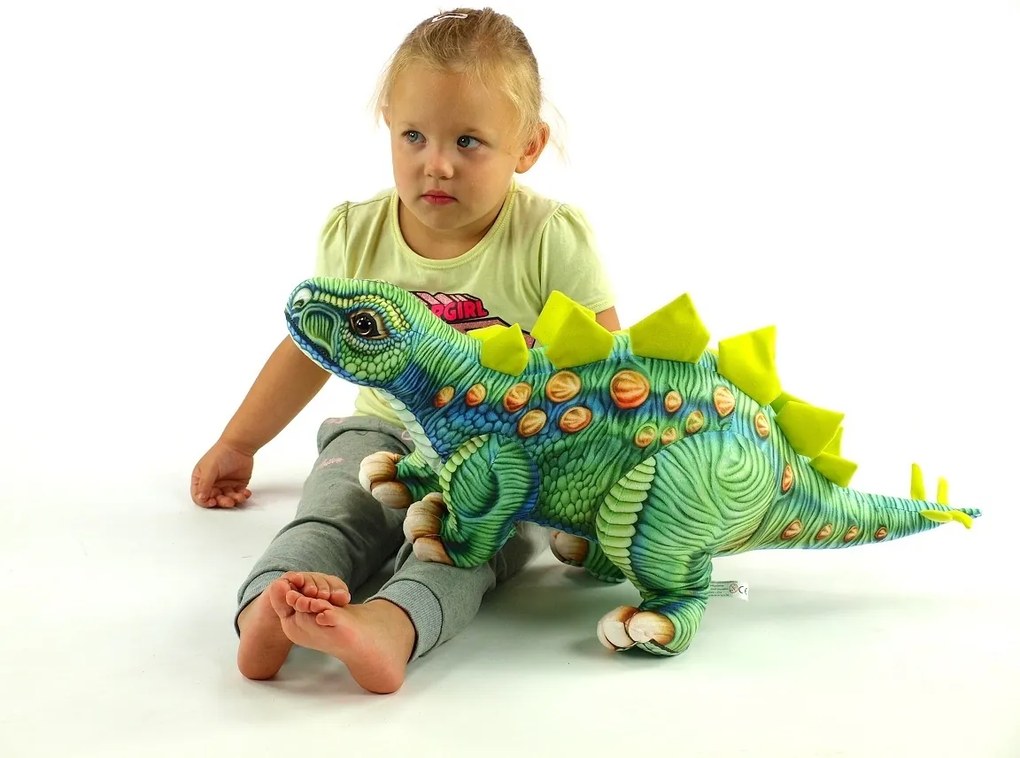Plyšový dinosaurus stegosaurus, délka 66cm, výška 33cm