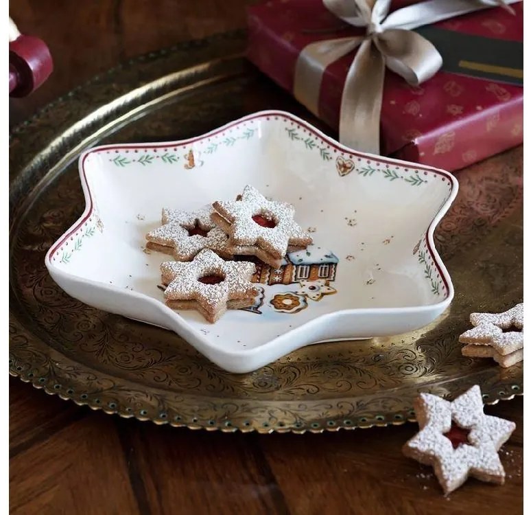 Winter Bakery Delight Mísa ve tvaru hvězdy, Vesnice 24,5cm, Villeroy & Boch