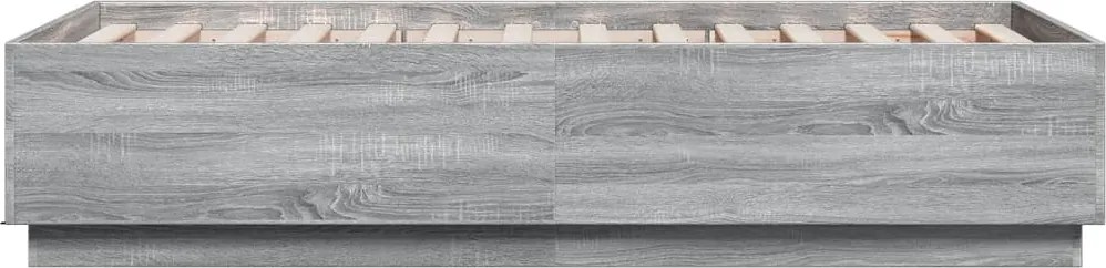 Rám postele šedý sonoma 75 x 190 cm kompozitní dřevo 3209763