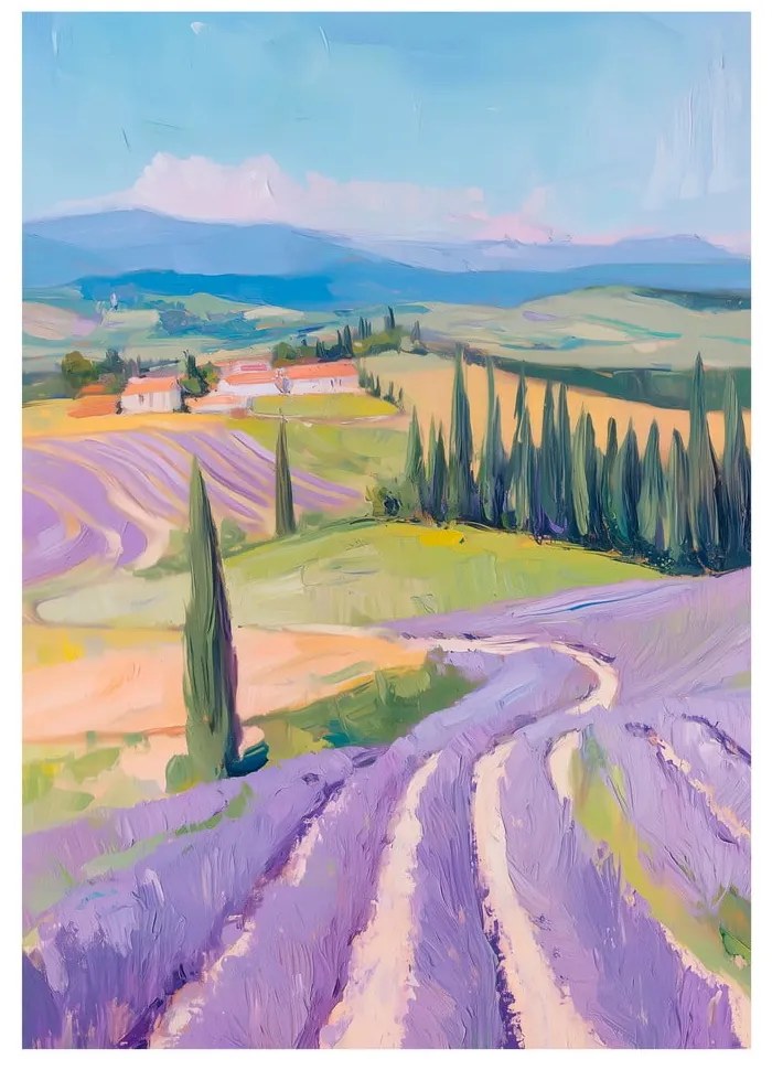 Obraz 70x100 cm Purple Fields – Styler