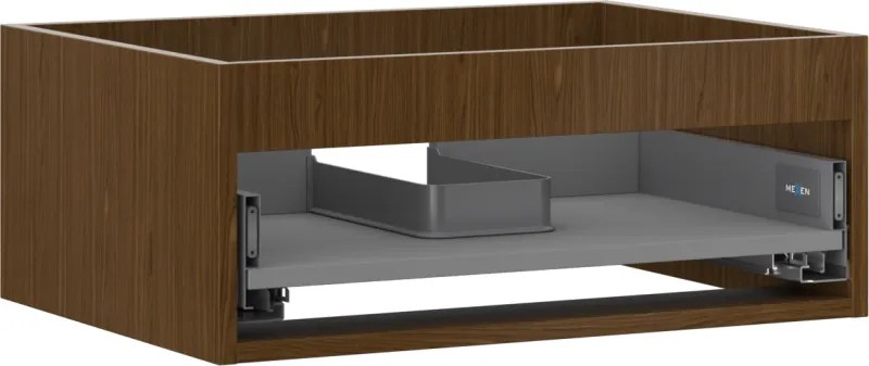Mexen Box-A, závěsná skříňka 60 cm, 1 zásuvka, ořech, 91AX0-0600-235-1-86